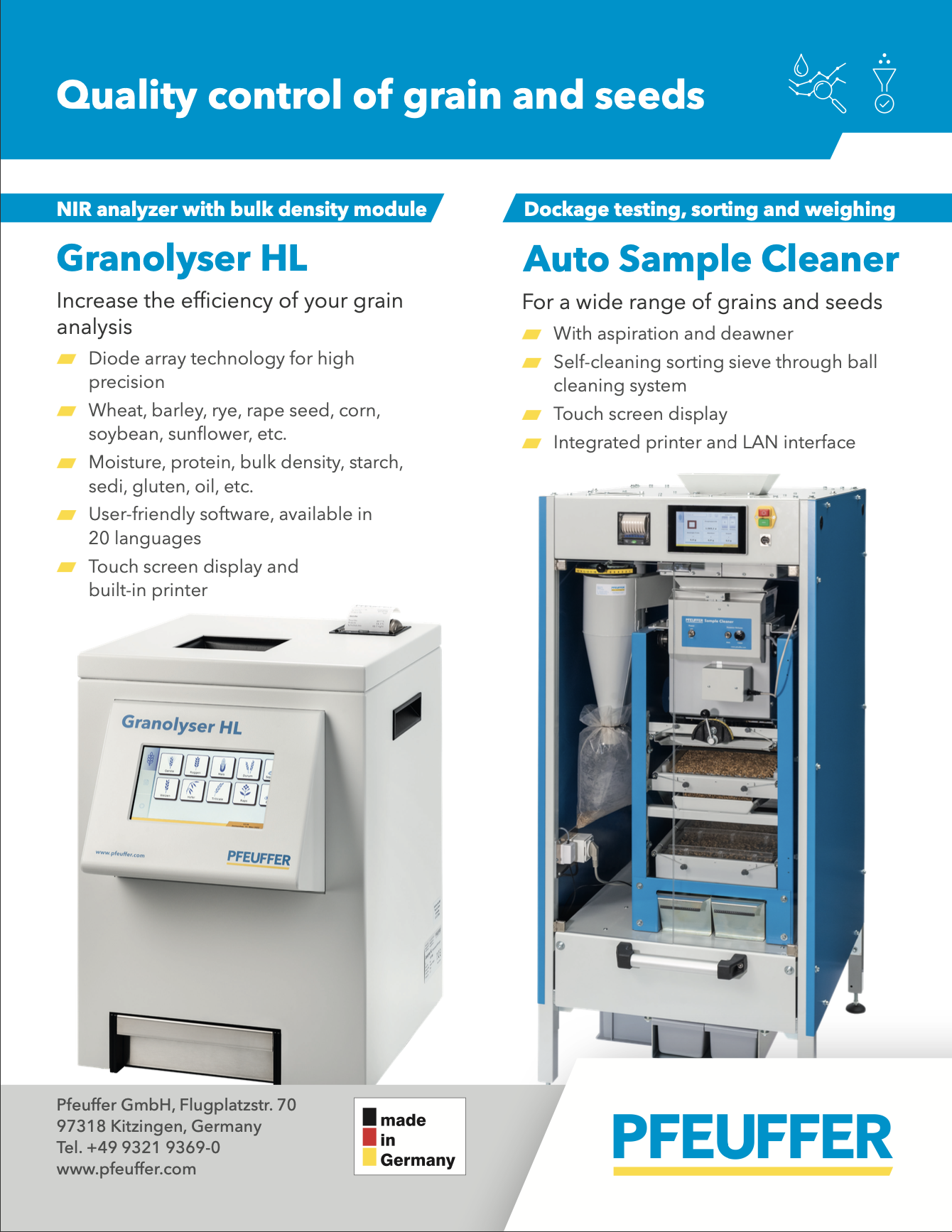 PFEUFFER TURK ANALİZ ÖLÇÜ KONTROL SİSTEMLERİ GIDA TARIM İÇ VE DIŞ TİC ...